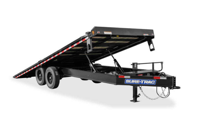 Heavy-Duty Power Tilt Deckover Trailer | Sure-Trac® Trailers